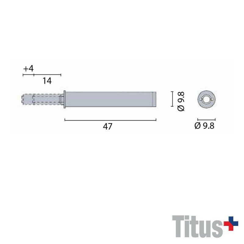 TITUS Push Open cilindrico 47mm c/iman gris (8002205) – Pablo Montans S ...