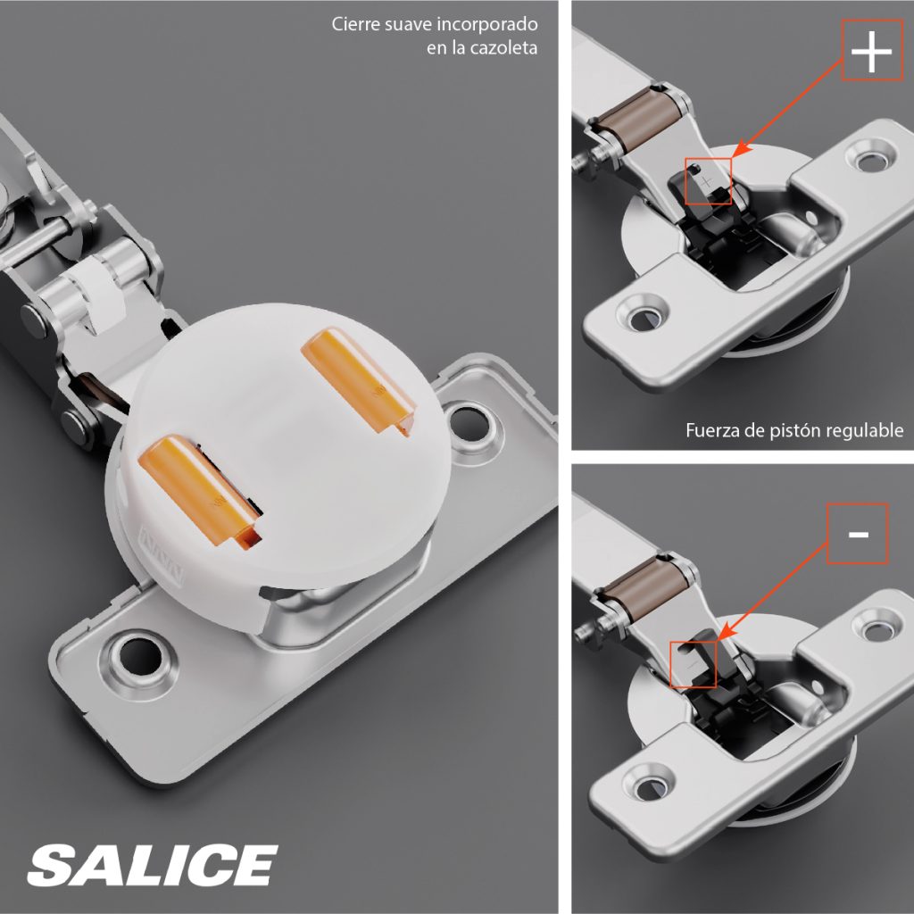 SALICE Bisagra Silentia SMOVE 155º recta C2AKAE9 (3410210) – Pablo ...