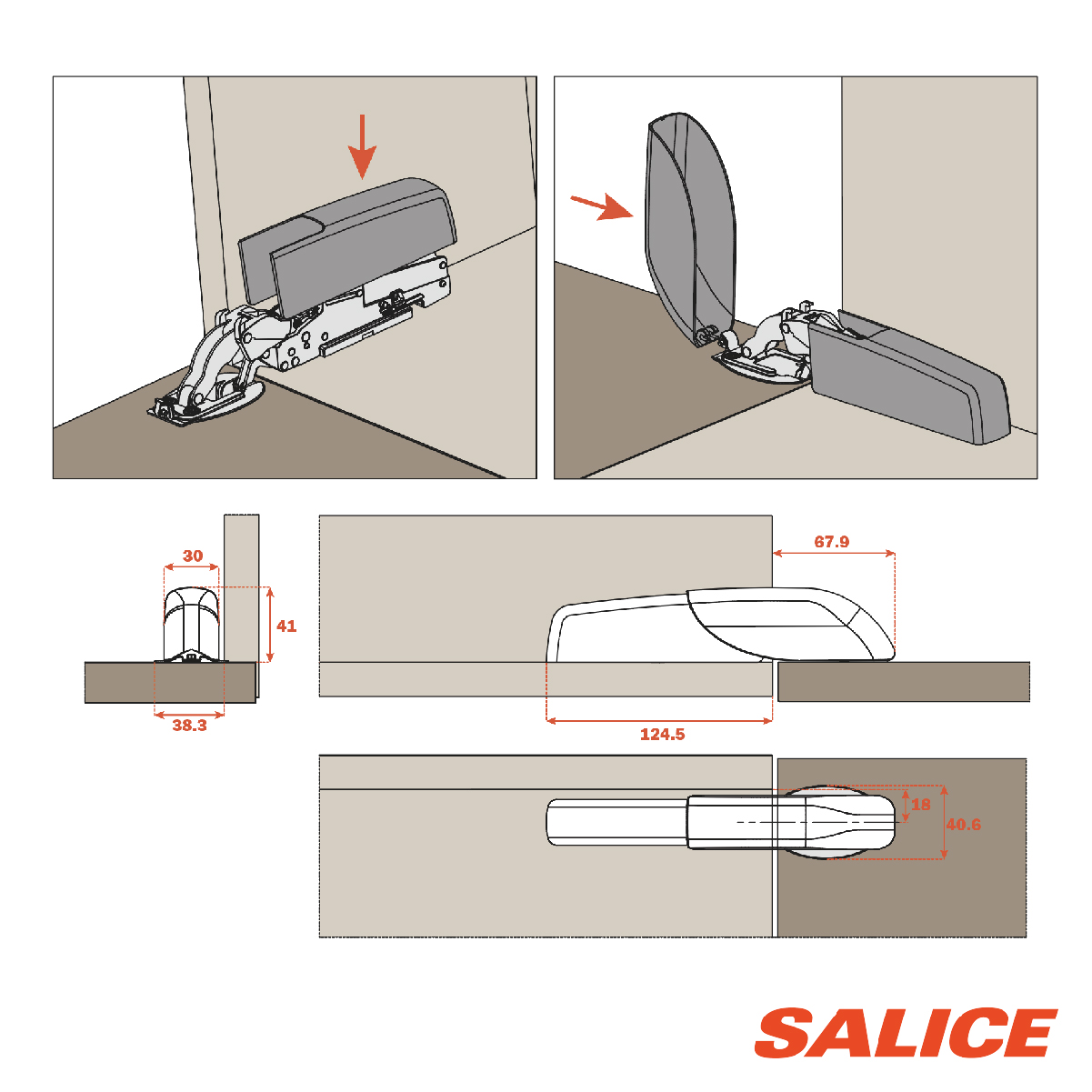 SALICE Pacta tapa cobertora gris (3450130) – Pablo Montans S.R.L.